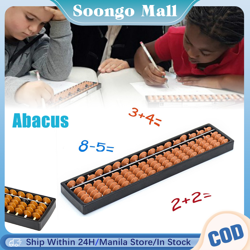 Plastic Abacus Kids Maths Calculating Tool Arithmetic Soroban Learning ...