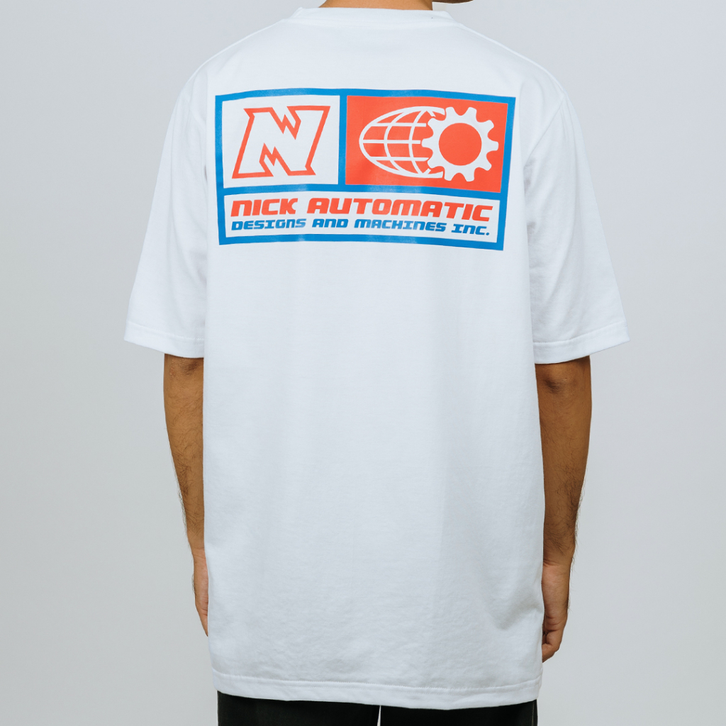Nick Automatic "COG World" White T-shirt | Shopee Philippines