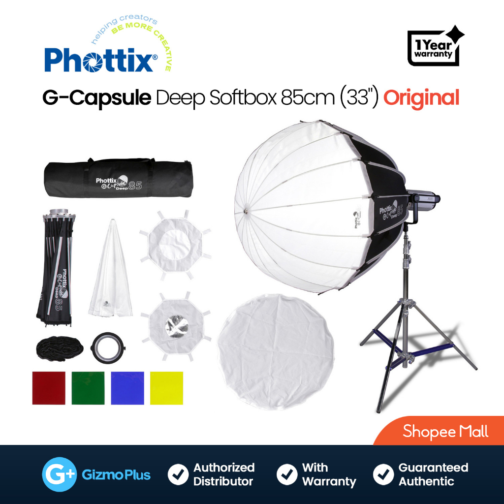 Phottix GCapsule Multifunction EZ-up Modifier Softbox with Magnetic Gel ...