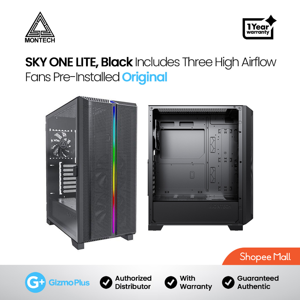 Montech Sky One Lite ATX Micro ATX Mini ITX CASE | Shopee Philippines