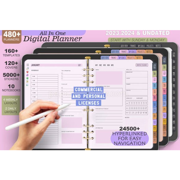 Undated Digital Planner, All in One Digital Planner | Shopee Philippines