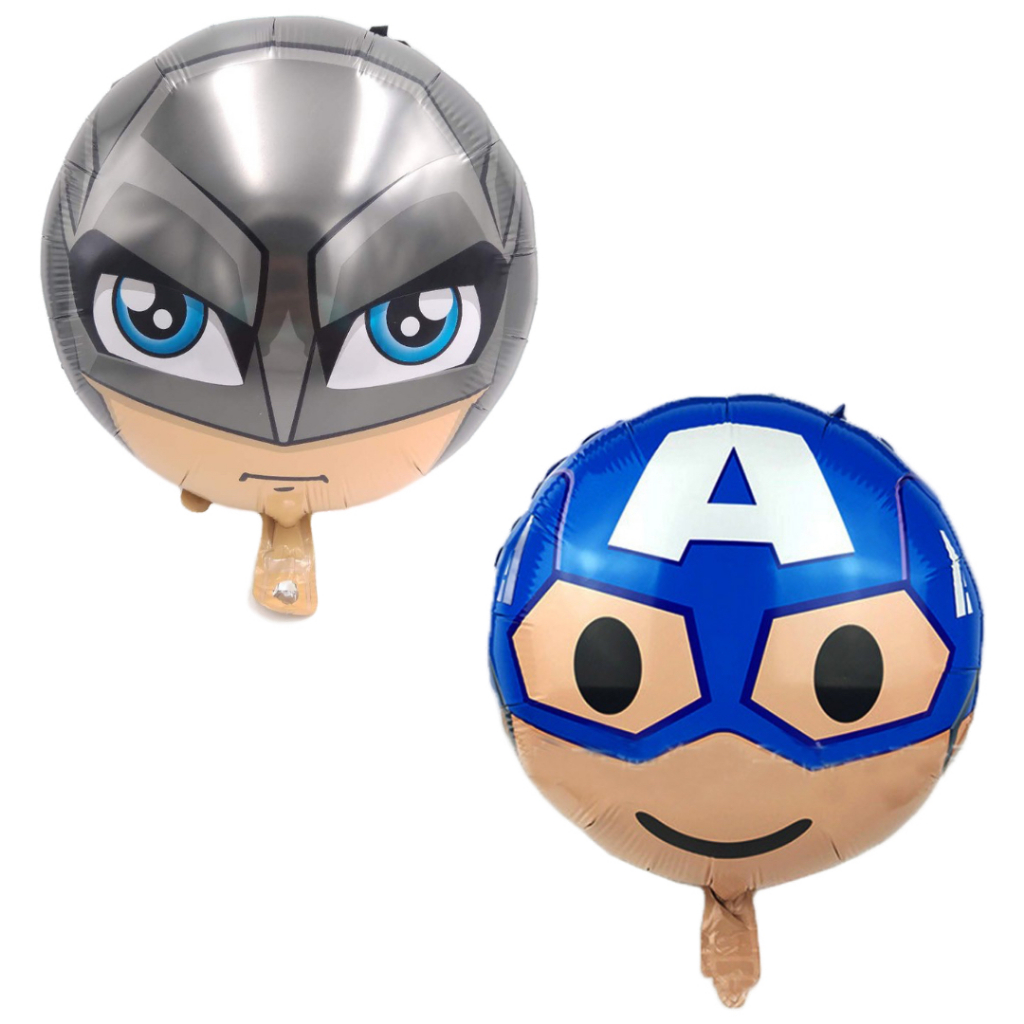 18 Inches Super Hero Cartoon Character Foil Balloons Captain America ...