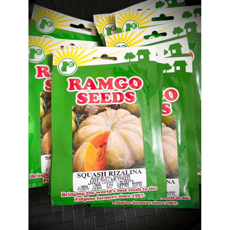 RAMGO SEEDS SQUASH RIZALINA 5 grams | Shopee Philippines