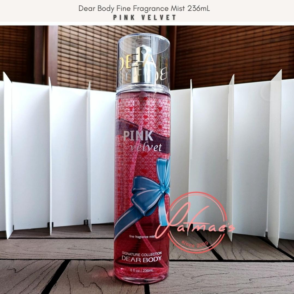 Dear Body Fine Fragrance Mist Pink Velvet for Women 236mL (UK) | Shopee ...