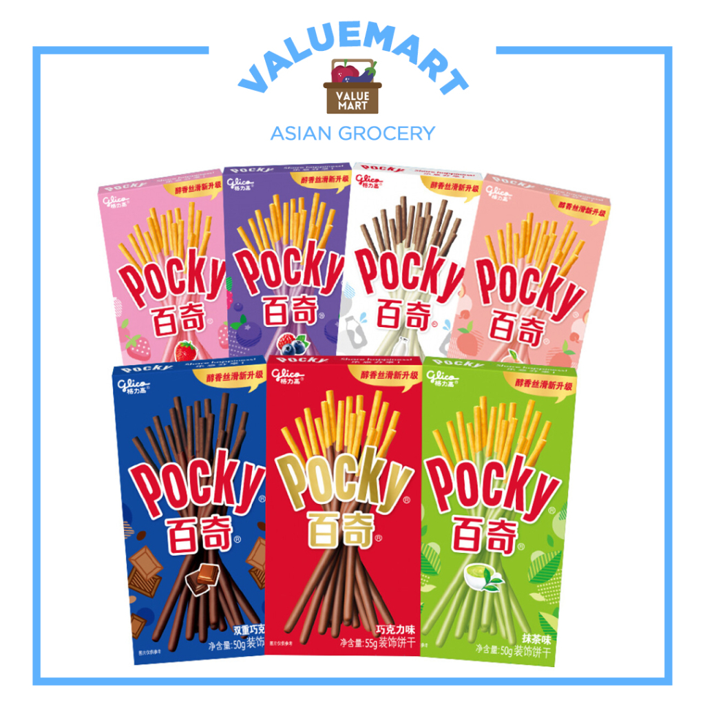 Pocky Japanese Chocolate Coated Biscuit Sticks (Strawberry, Cheesecake ...