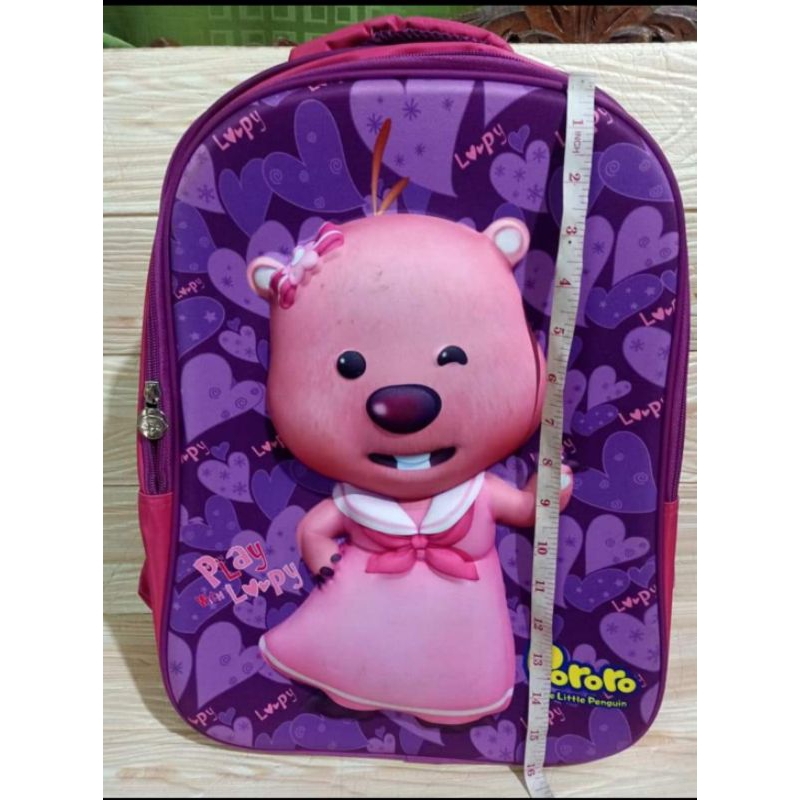 original/mall pull out pororo backpack size 16 inches | Shopee Philippines