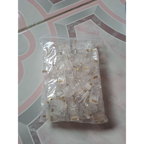 RJ45 connector pure copper 100pcs (PASS THROUGH OR NON-PASS THROUGH ...