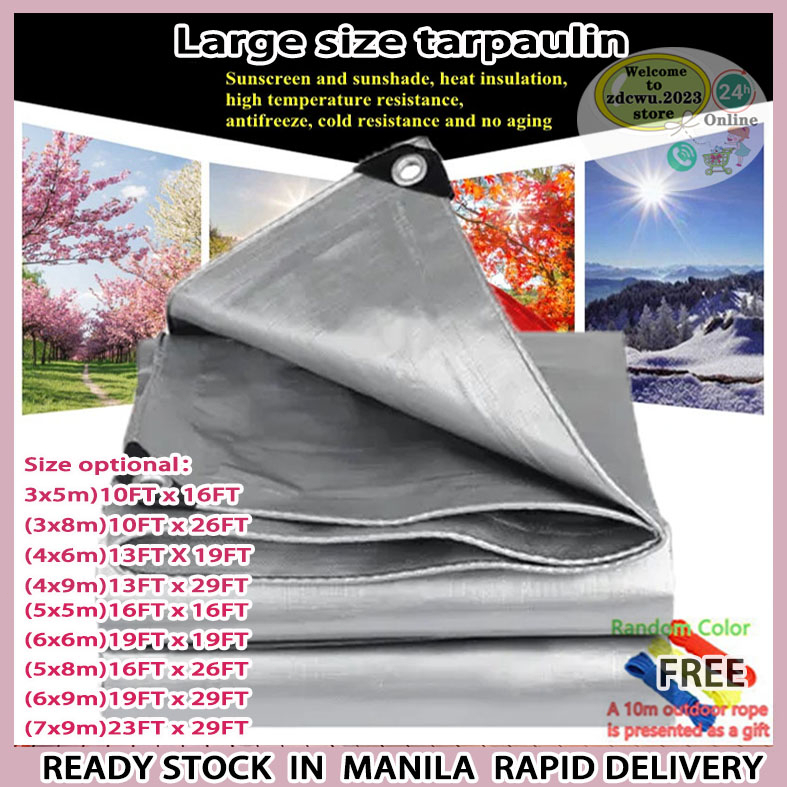Large size/free ropes/Trapal Waterproof Makapal Rainproof Cloth Tolda ...