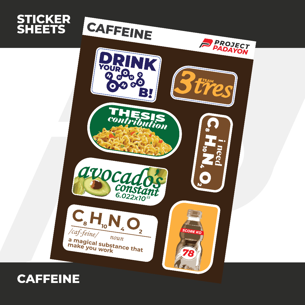 "Caffeine" theme stickers | Shopee Philippines