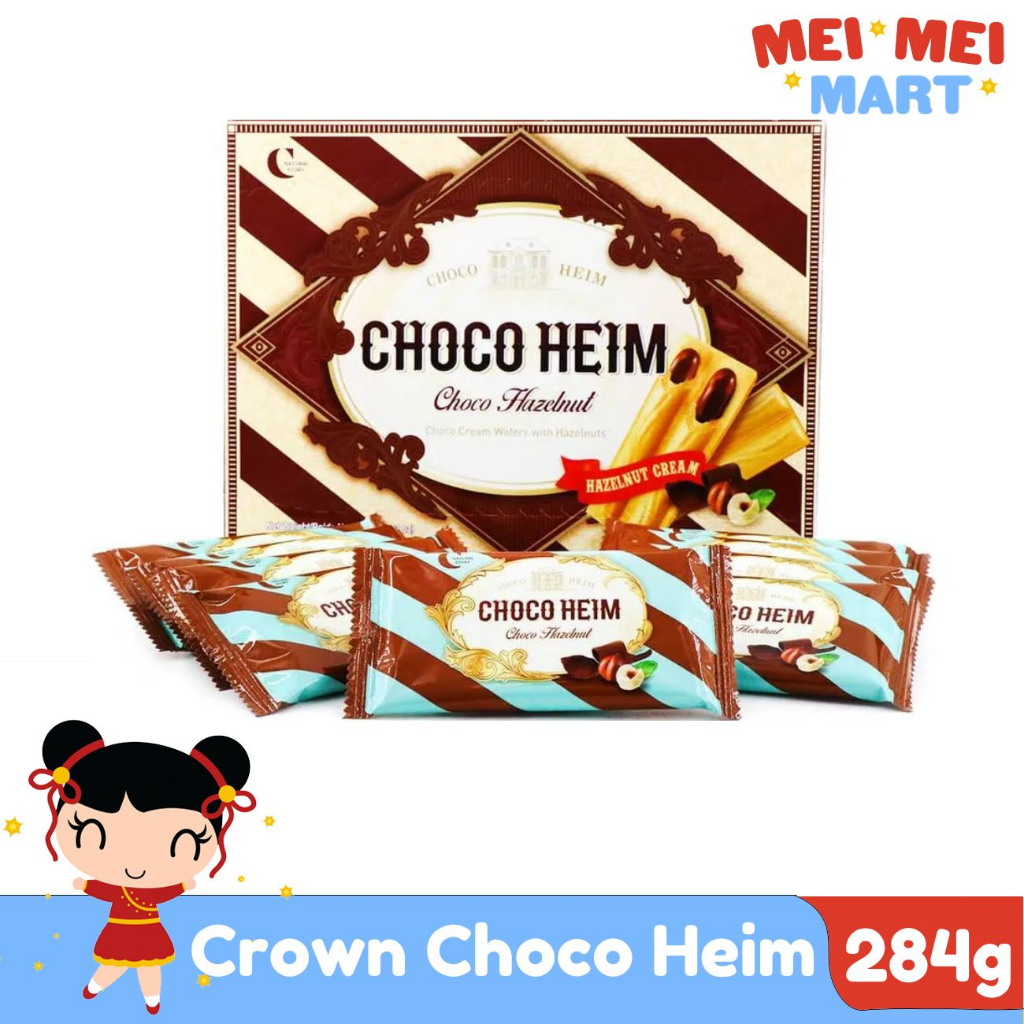 Crown Choco Heim Chocolate Hazelnut Wafer 284g | Shopee Philippines