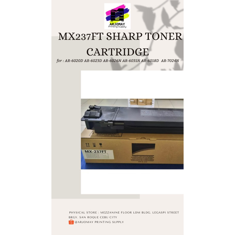 Sharp Mx237ft Toner Cartridge for Ar6023n Ar6020n Ar6025v AR7024n ...