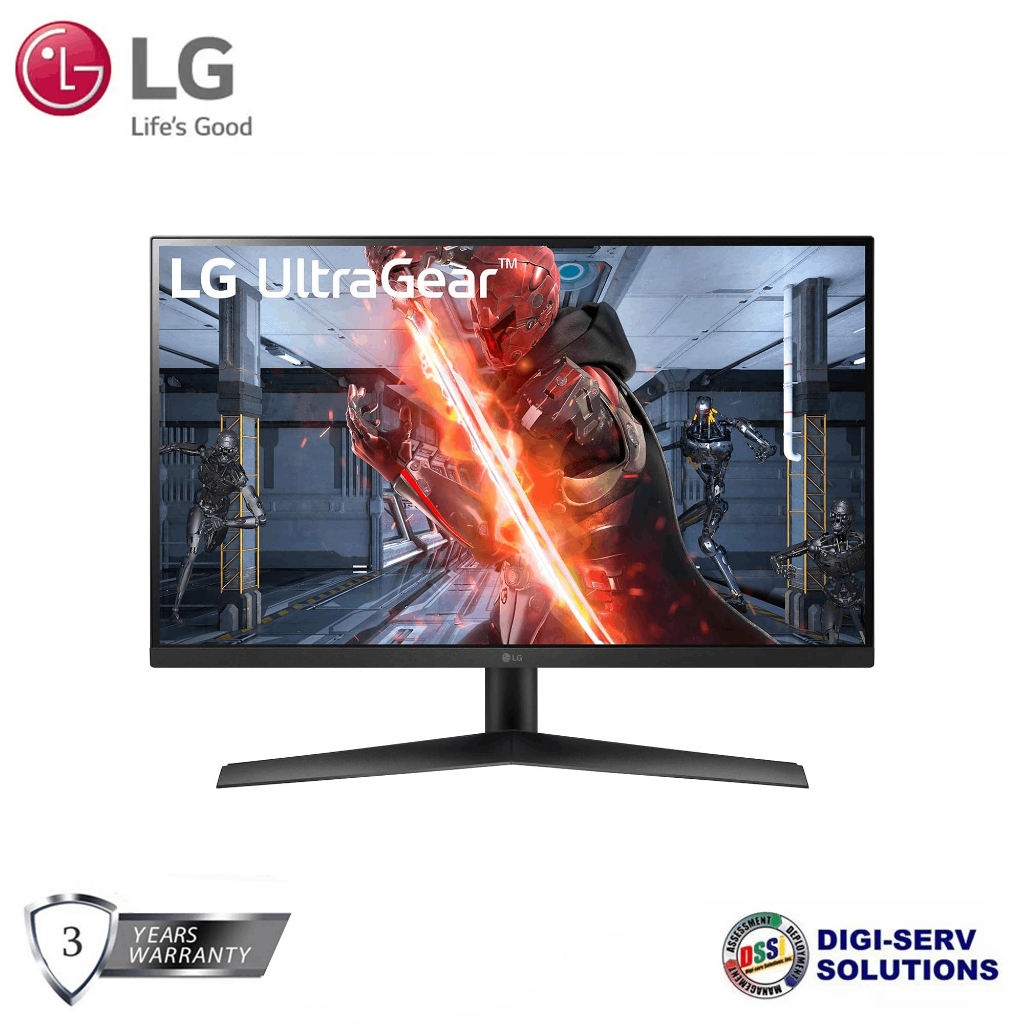 LG 27GN60R 27” UltraGear™ Full HD IPS 1ms (GtG) Gaming Monitor with ...