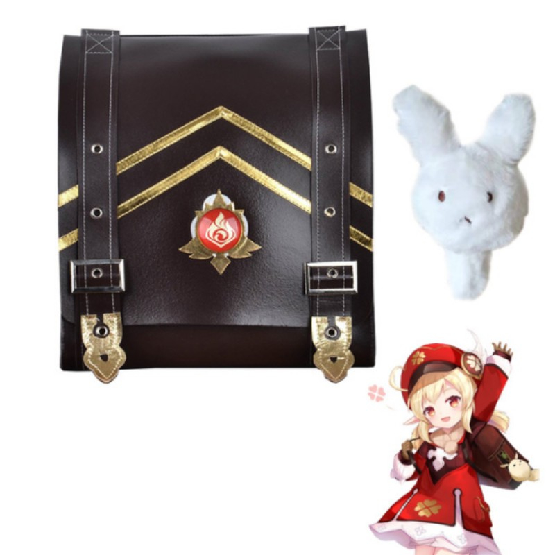 Genshin Impact Klee Cosplay Costume Backpack Dodoco Wig Klee Kids ...
