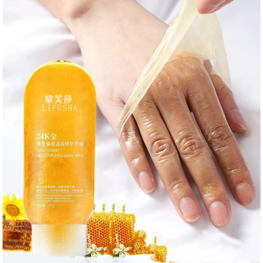 220g LIFUSHA 24K gold honey moisturizing hand mask whitening and ...
