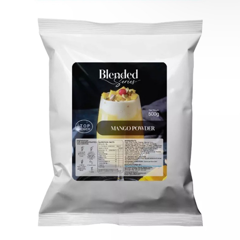 Top Creamery Mango Ice Blend Drink Powder 500g | Shopee Philippines