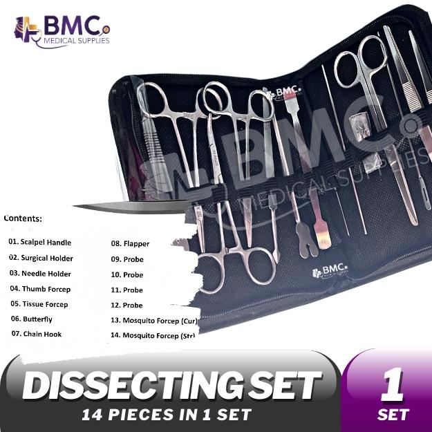Stainless Dissecting Kit Set 14 pieces and 16 pieces | Shopee Philippines