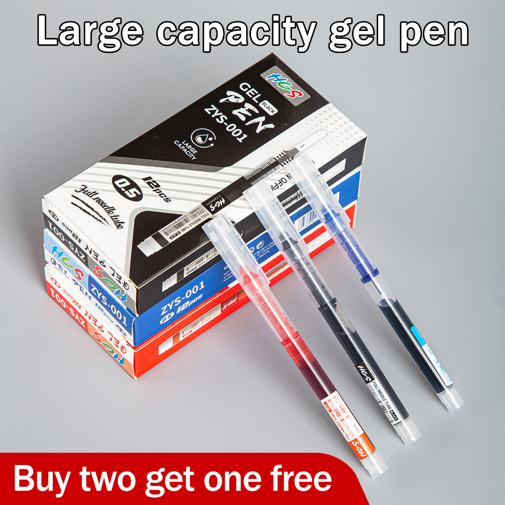 HGS Ballpen Gel Pen 0.5mm Sign Pen Needle Tube Neutral Pen Ball Point ...