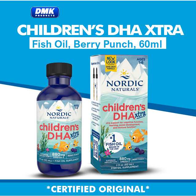 Nordic Naturals, Children's DHA Xtra, Ages 1-6, Berry Punch, 880 mg, 2 ...