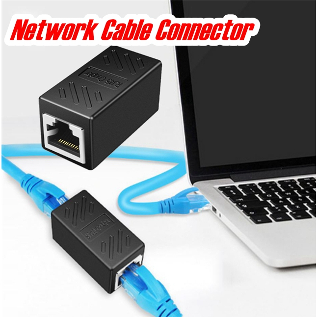 RJ45 Ethernet Cable Adapter Connector Coupler Lan Cable Extender Female ...