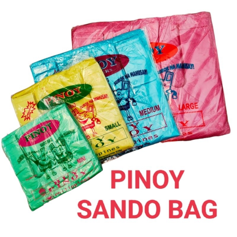 Original Pinoy Brothers Plastic Sando Bag Mini, Tiny Small, Medium ...
