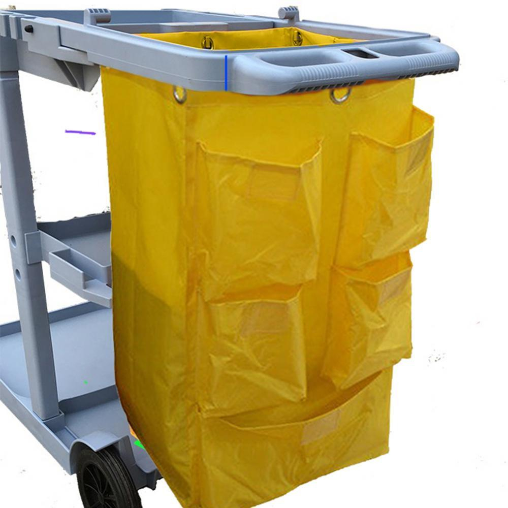 GREA-C Large Waste Garbage Bag Cleaning Trolley Hotel Trash Collect ...