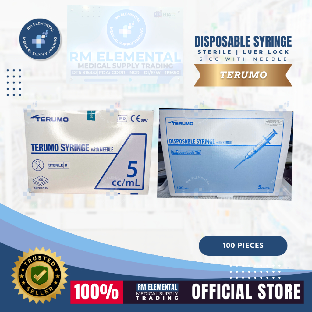 [ BOX ] Terumo 5cc G23 / G21 Syringe 100s | Shopee Philippines