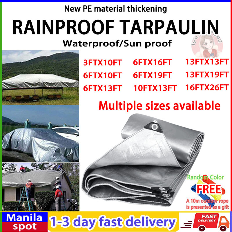 Upgrade Trapal Waterproof Lona Trapal Makapal Tolda Tarpaulin 6ft-9ft ...