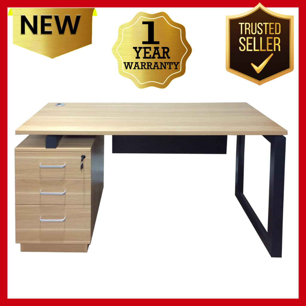 211-OF Executive Table with Drawer (140x60) | Shopee Philippines