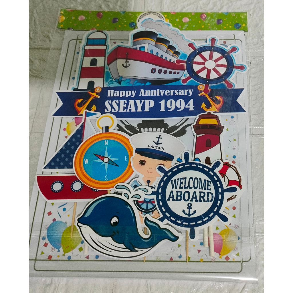 neutical theme cake topper | Shopee Philippines