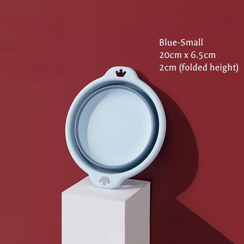 Collapsible Silicone Wash Basin Household/Traveling Folding Basin Easy ...