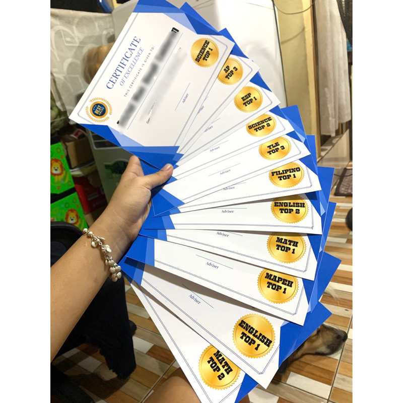 CERTIFICATE PRINTING SIZE A5 (14.34 cm x 20.29 cm) | Shopee Philippines