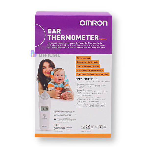 Thermometer Ear OMRON | Ear Infrared Thermometer, OMRON TH839S | Shopee ...