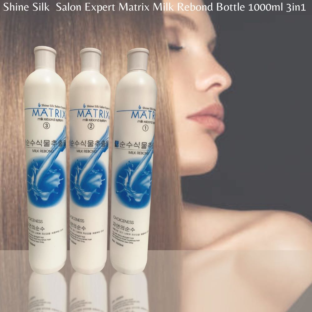 Shine Silk Matrix Milk Rebond Bottle 3in1 1000ml | Shopee Philippines