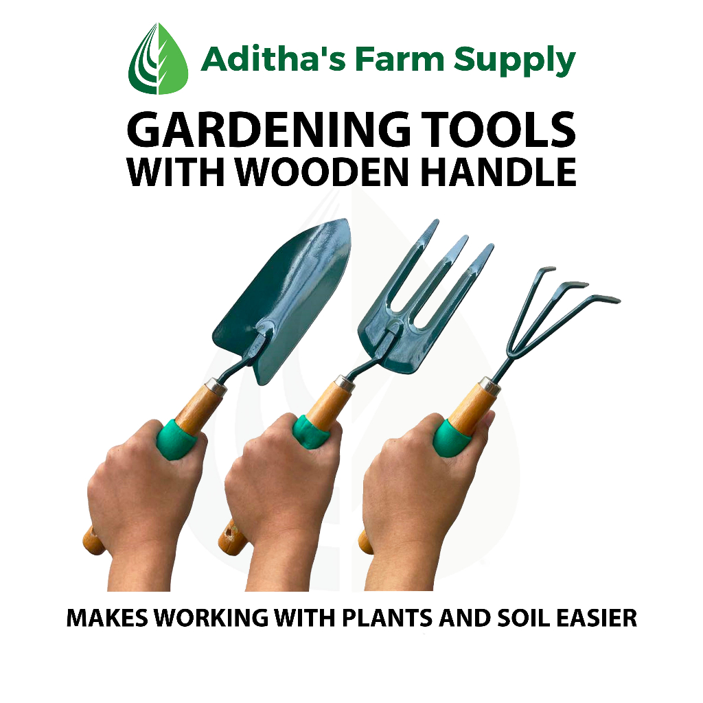 AFS Beginners' Essential Gardening Tools (Hand Rake, Trowel and Fork ...