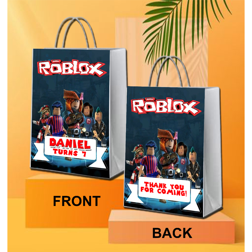 Roblox Birthday Party Loot Bag / Paper Bag for Boy (10pcs./order ...