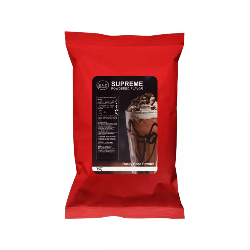 Top Creamery Supreme Series Rocky Road Powder 750g | Shopee Philippines
