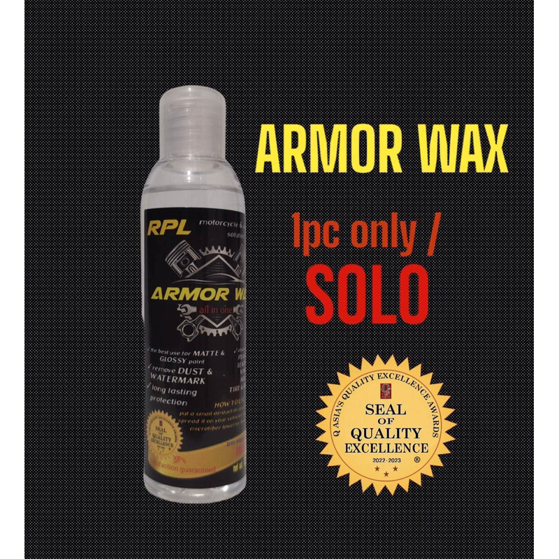 Armor Wax(solo)for matte and glossy 100ml | Shopee Philippines