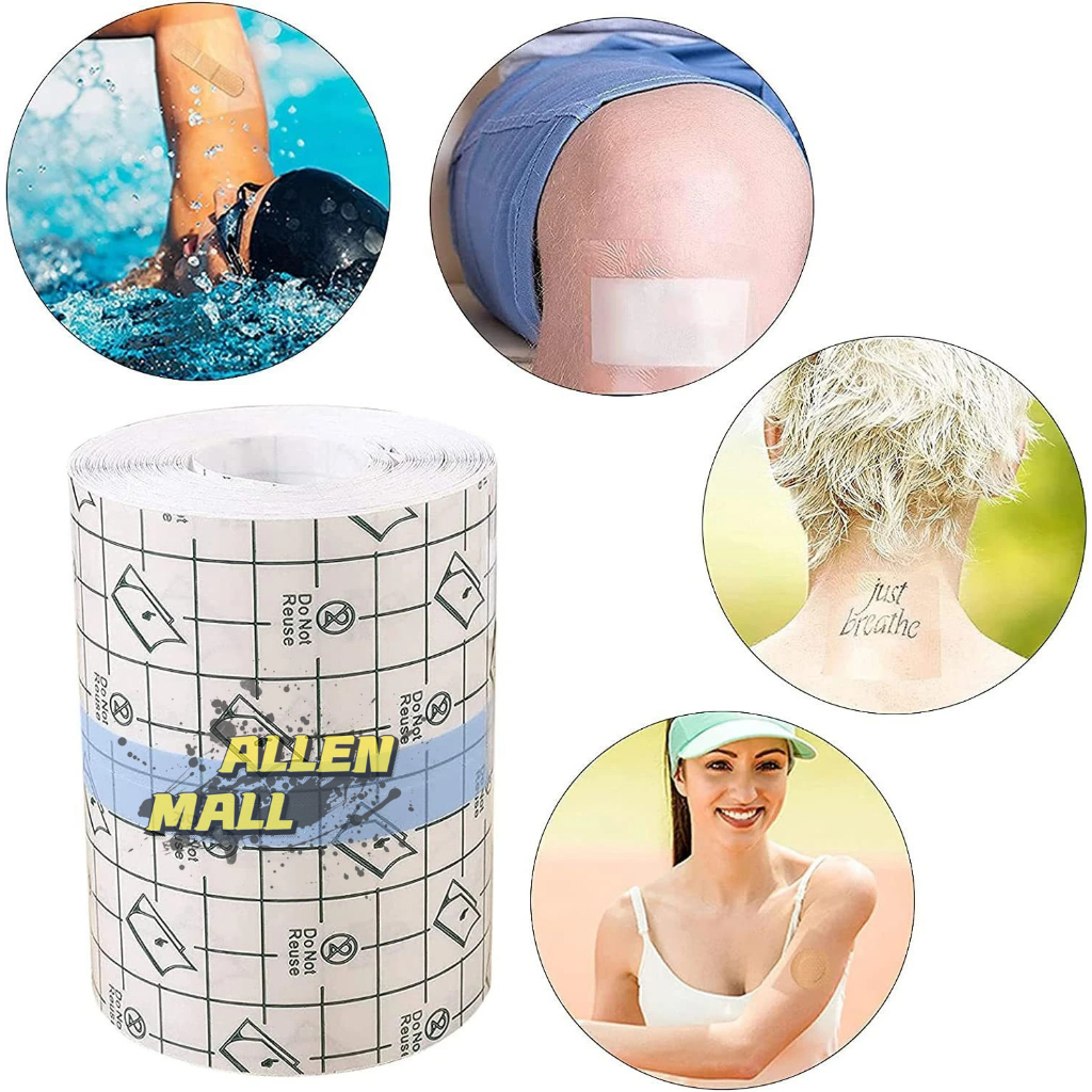 5M Waterproof Medical Tape Transparent Anti-allergic PU Film Wound ...