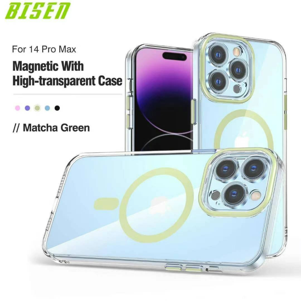 Bisen Lucency Magnetic Protective Anti-Collision Transparent Phone Case ...