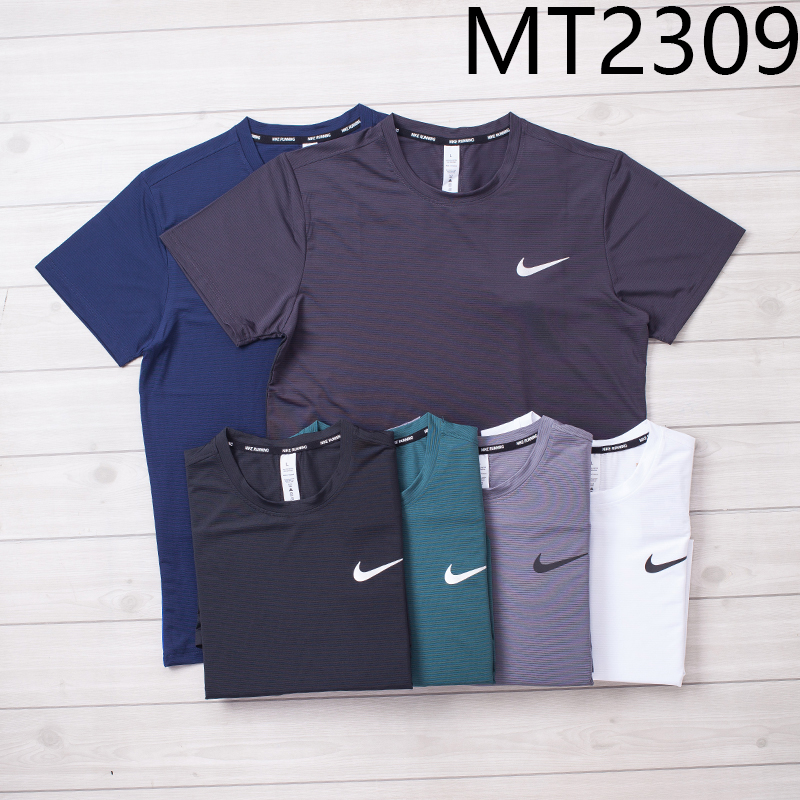 Men's top DRI-FIT plain T-shirts sports shirts unisex-MT2309 | Shopee ...