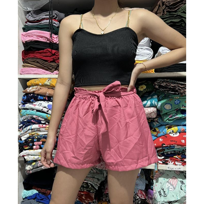 Ribbon shorts for women, garterized, fit up to medium frame, taslan ...