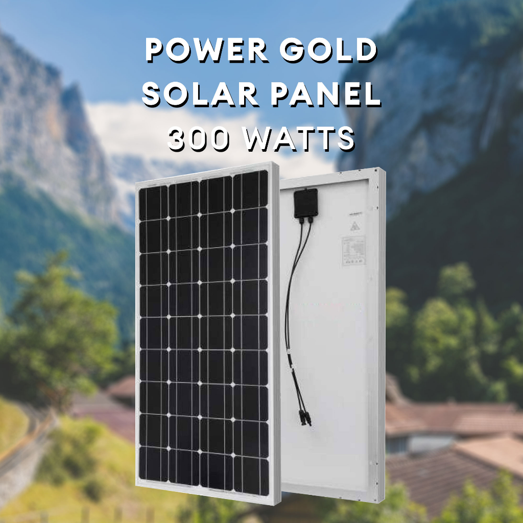 Solar Panel 300 Watts (POWER GOLD) - Mono Crystalline Solar Panel for ...
