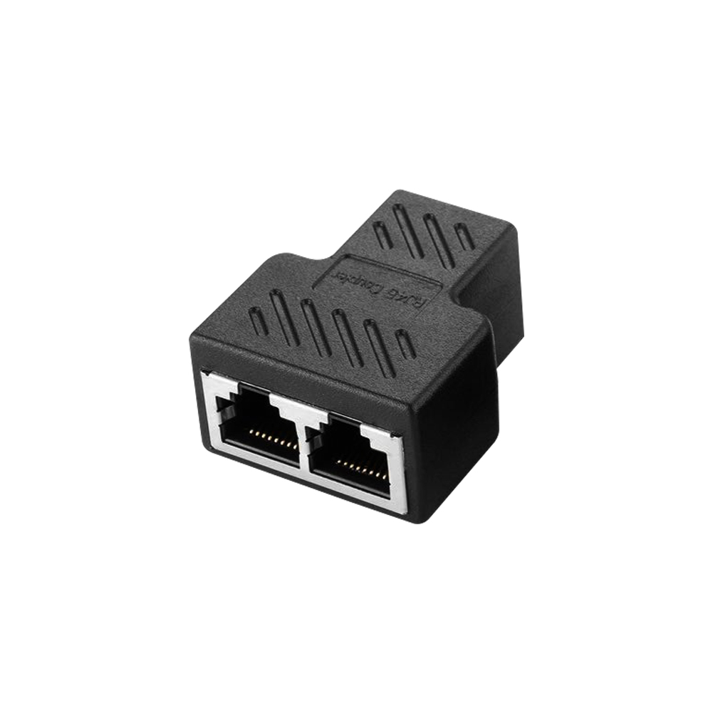 1 to 2 way RJ45 Splitter Coupler (black) | Shopee Philippines