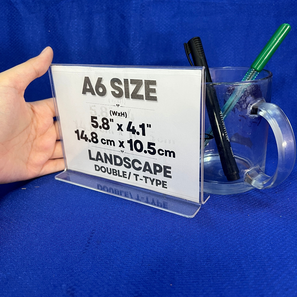 Clear Acrylic Stand [A6 -double type/straight/T][4R-4X6inches ...