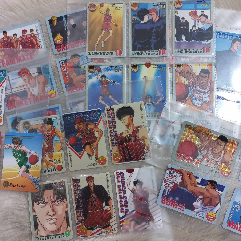 57Pcs Slam Dunk Cards From TV Animation Slam Dunk BANDAI 1994 | Shopee ...
