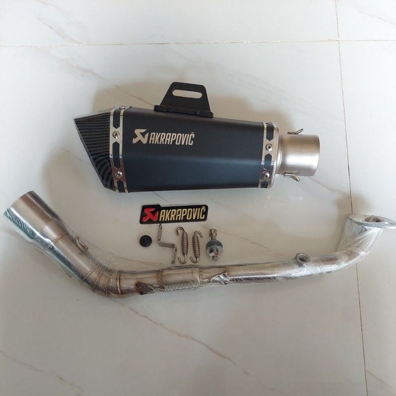 Honda PCX160 AKRAPOVIC MUFFLER full system witi silecncer | Shopee Philippines