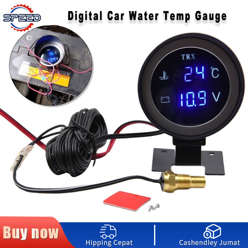 LED Digital Car Led Digital Car Truck Water Temp Gauge Temperature ...