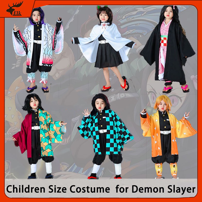 【3-15 Years Old】Children Size For Demon Slayer Cosplay Children's ...