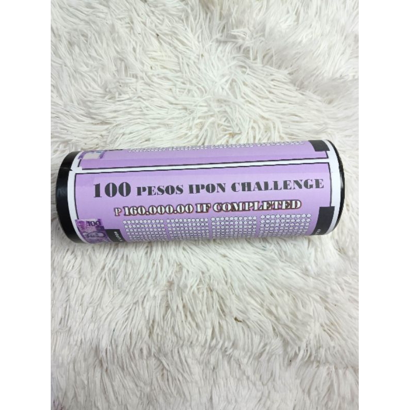 Alkansya Ipon Challenge 100PESOS Money Bill Design | Shopee Philippines