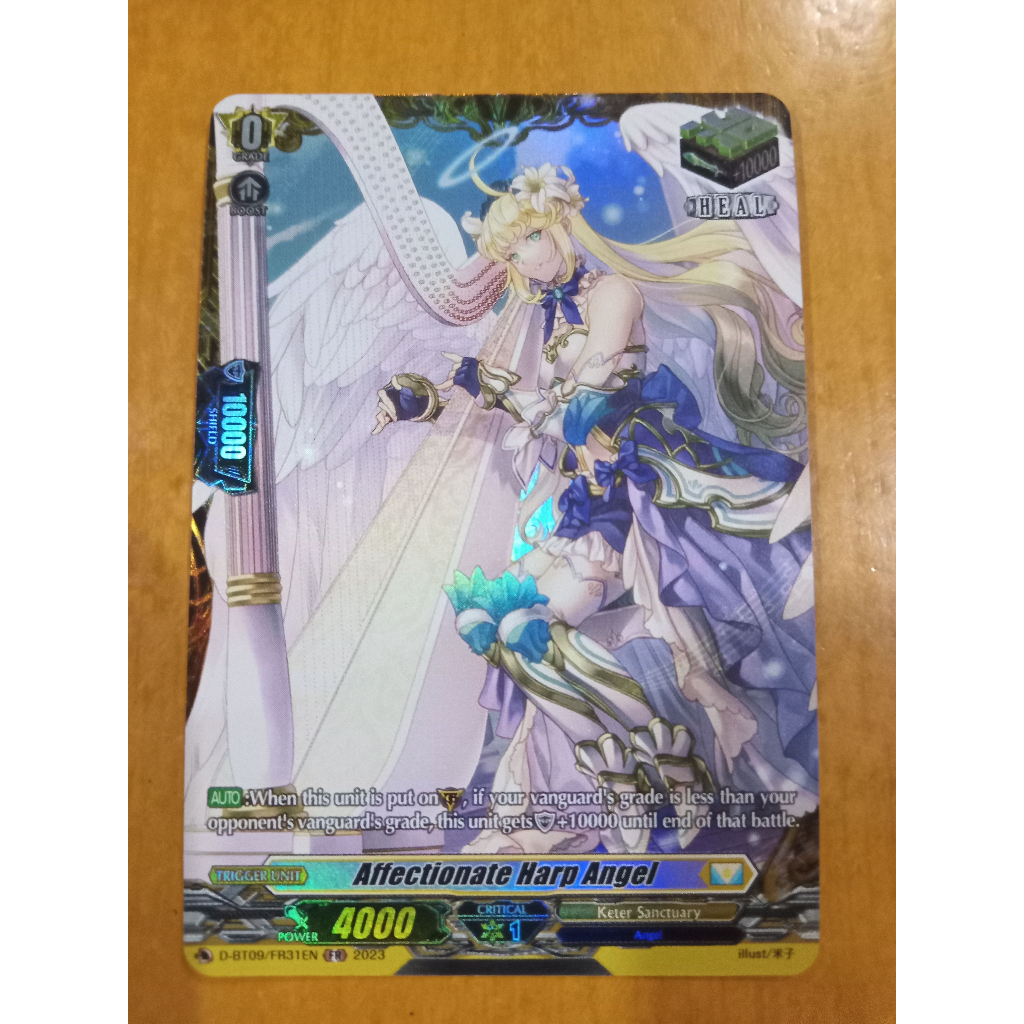CFV FR Affectionate Harp Angel D-BT09 Frame Rare Cardfight Vanguard English Keter Sanctuary ...